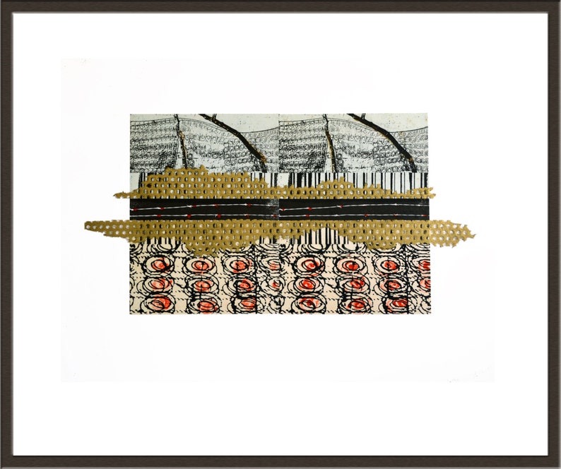 Original Lithograph / Pronto Plate / Monoprint / Collage / 1/1 - Etsy