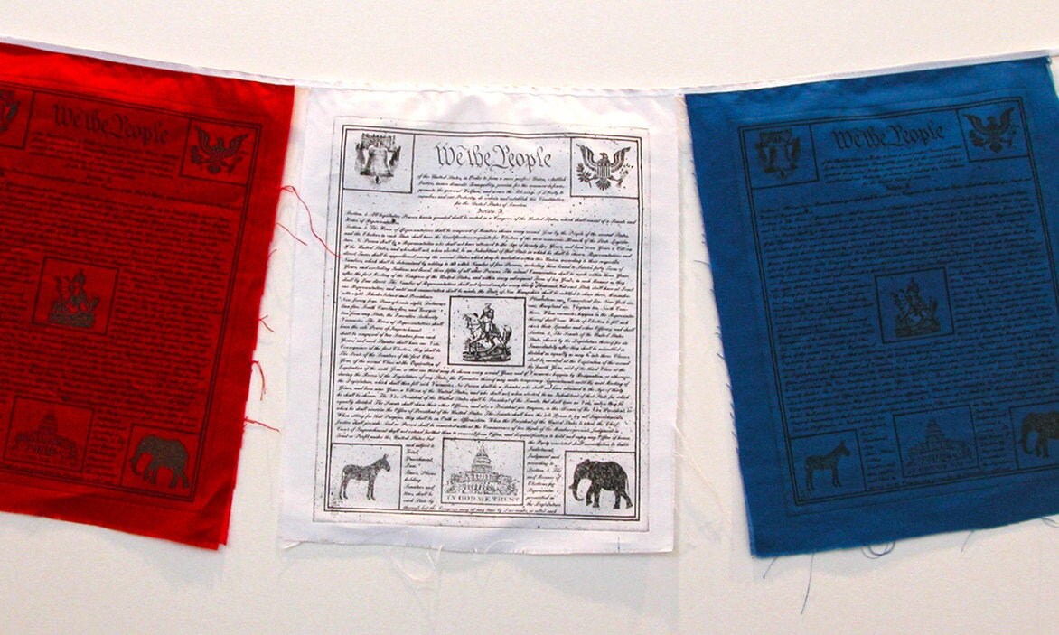We the People American Prayer Flags - Original Etchings on Fabric - Etsy