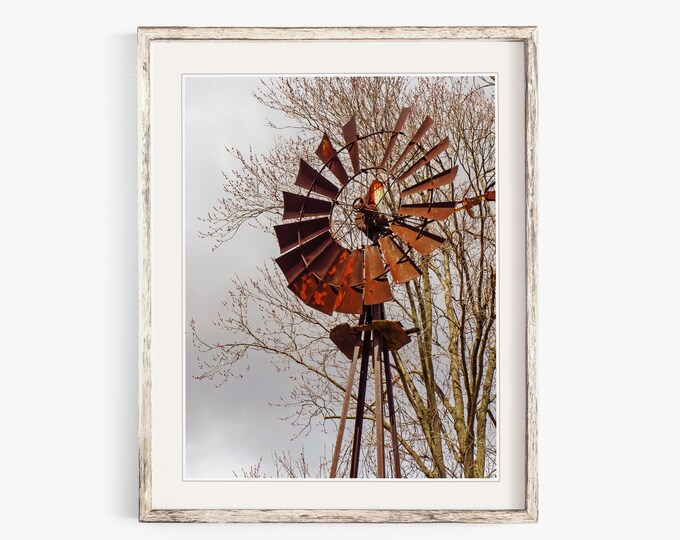 Rustic Windmill Wall Decor Farmhouse Wall Decor Rustic Wall Decor ...