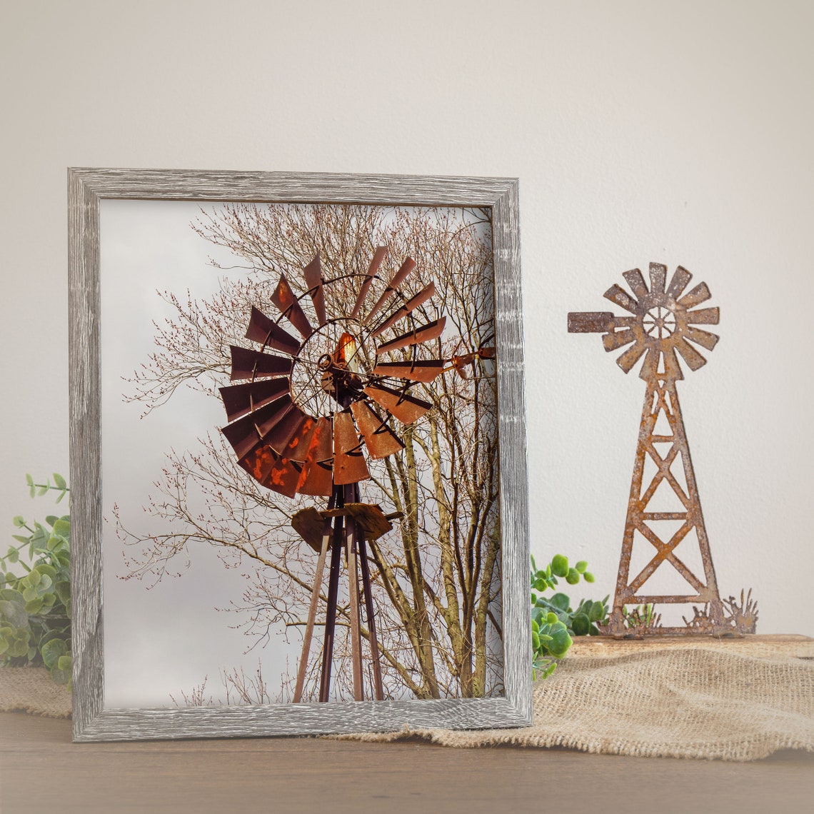 Rustic Windmill Wall Decor Farmhouse Wall Decor Rustic - Etsy