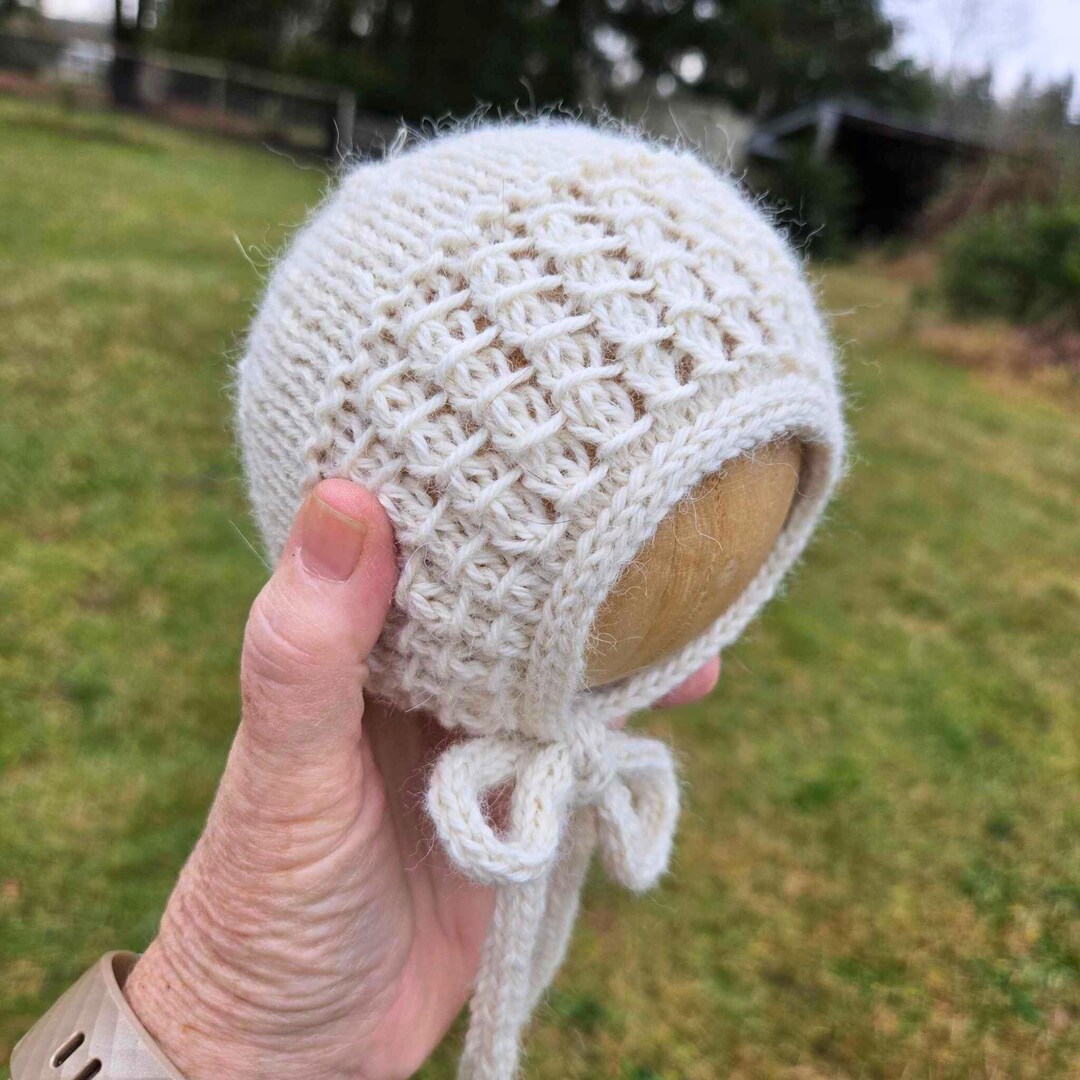 Knitting Pattern: Ayden Baby Bonnet, 5 Sizes, Newborn Photo Prop (PDF ...
