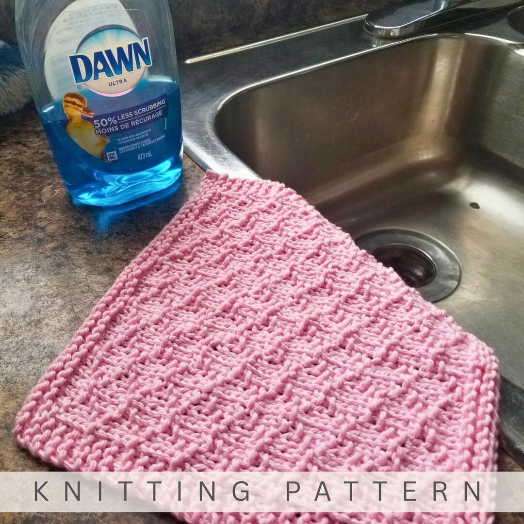 Dish Cloth Knitting Pattern, Eco Friendly, Knitted Face Wash Cloth ...