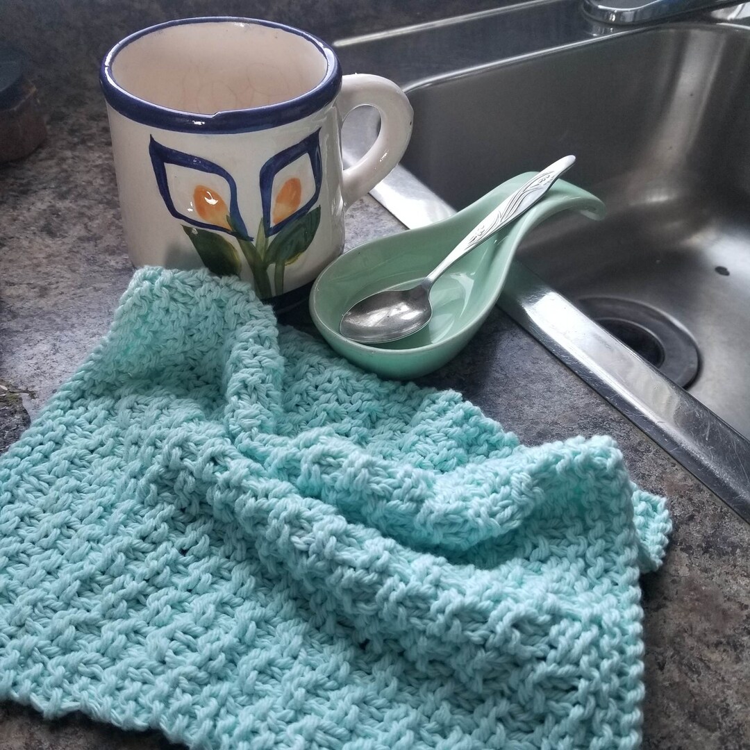 Knitting Pattern, Pebbles Dishcloth, Knitted Facecloth, Knit Dish Rag ...