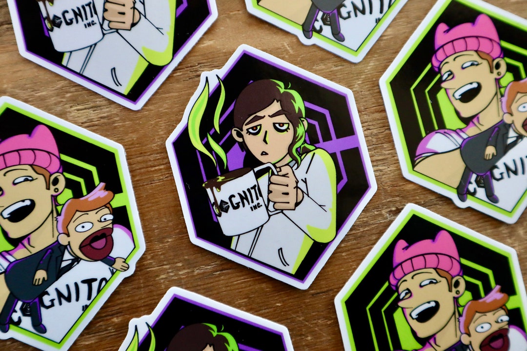 INSIDE JOB | REAGAN | Illustrated Sticker - Etsy