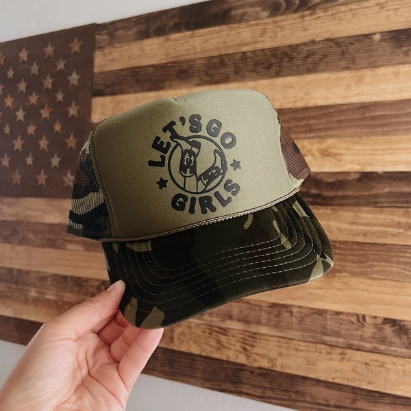 Girls Camo Hat - Etsy