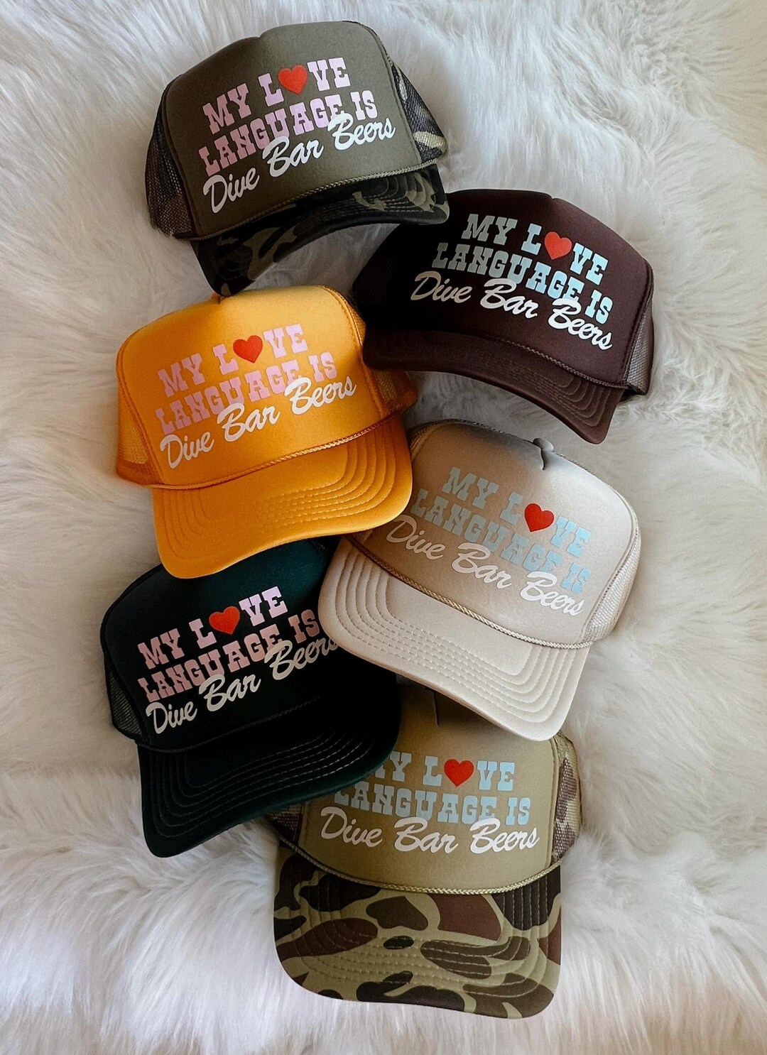My Love Language Custom Trucker Hat - Etsy