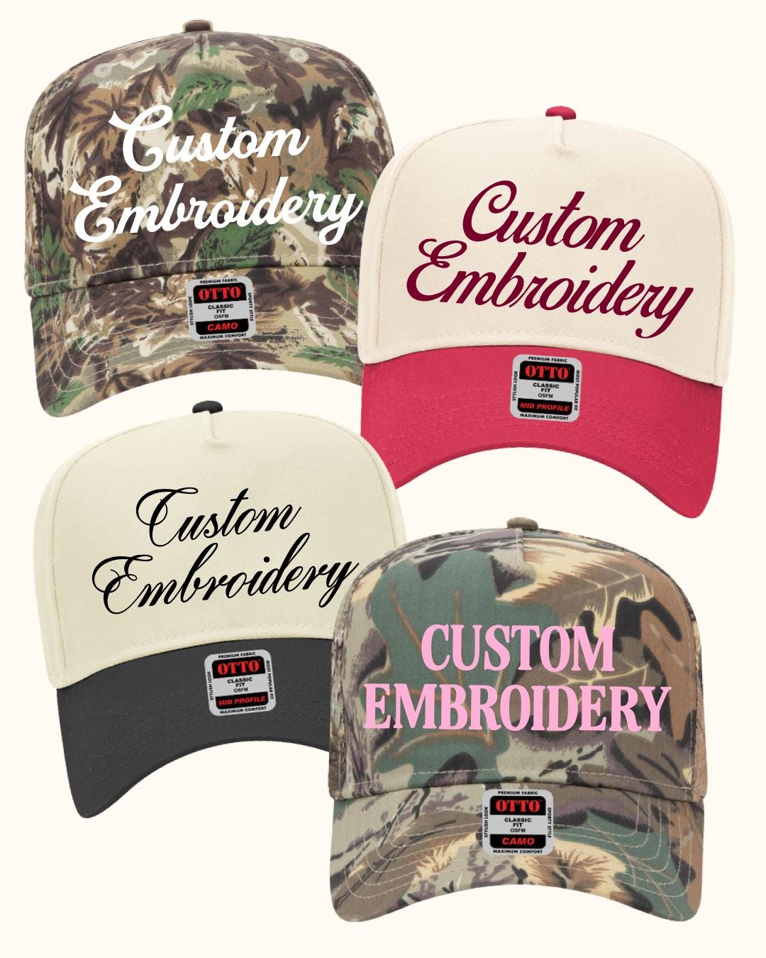 Custom Embroidered Trucker Hat - Etsy