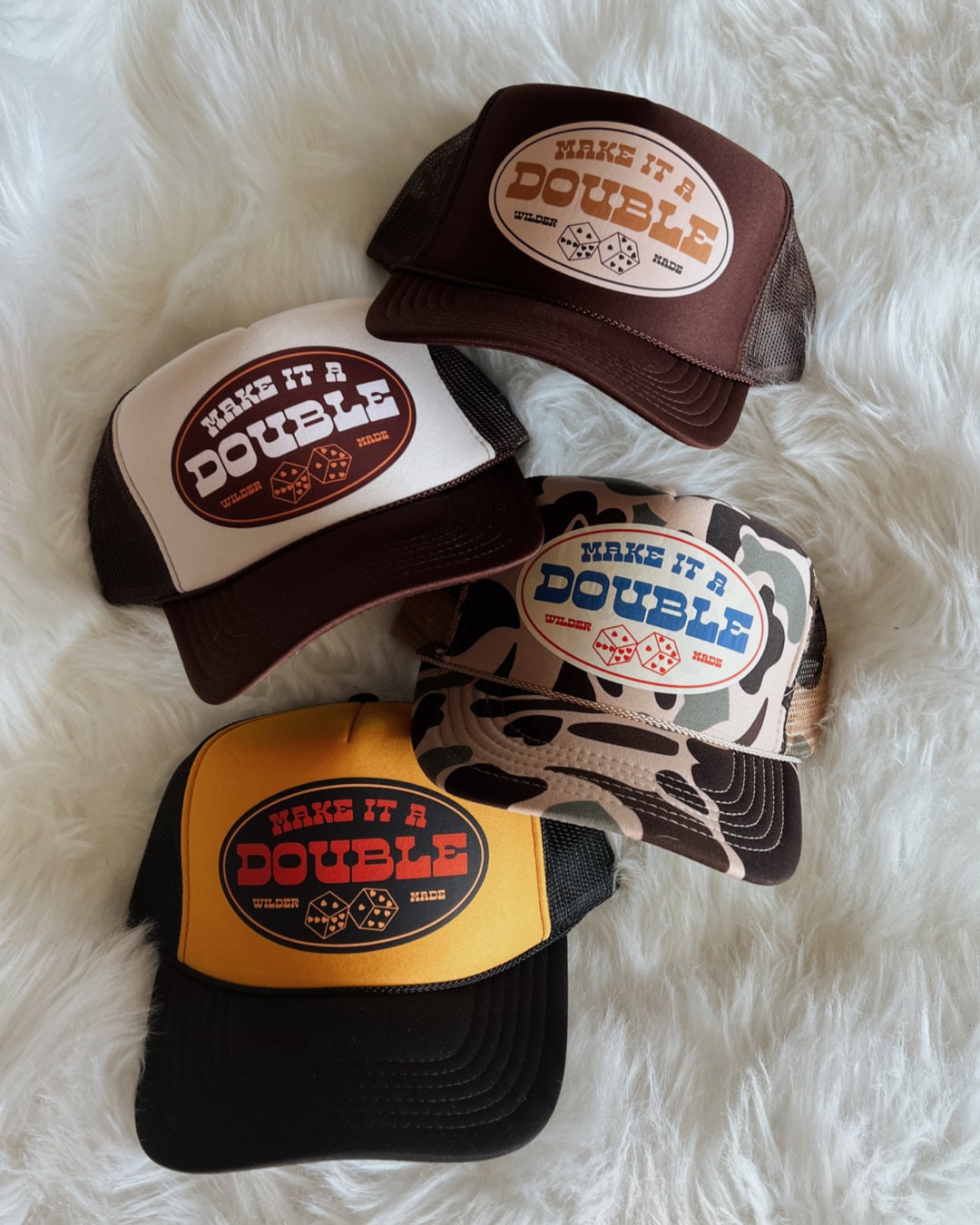 Make It A Double Trucker Hat - Etsy