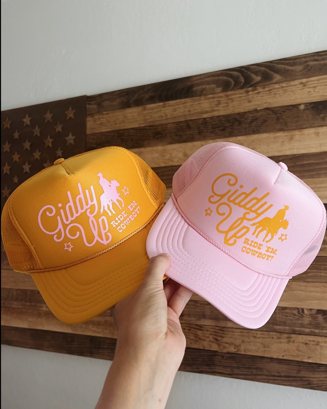 Giddy up Ride ‘em Cowboy Retro Trucker Hat - Etsy