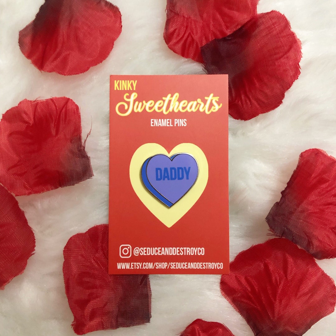 Daddy Kinky Sweethearts Enamel Pins | Valentine's Day Gift, Hard Enamel ...