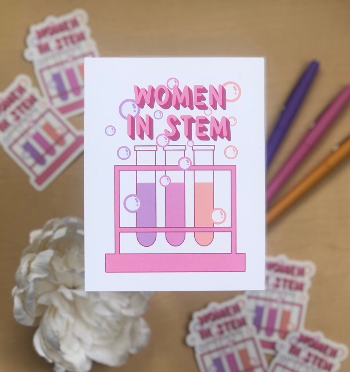 Women In STEM Postcard Mini Prints Wall Art Room Decor | Etsy
