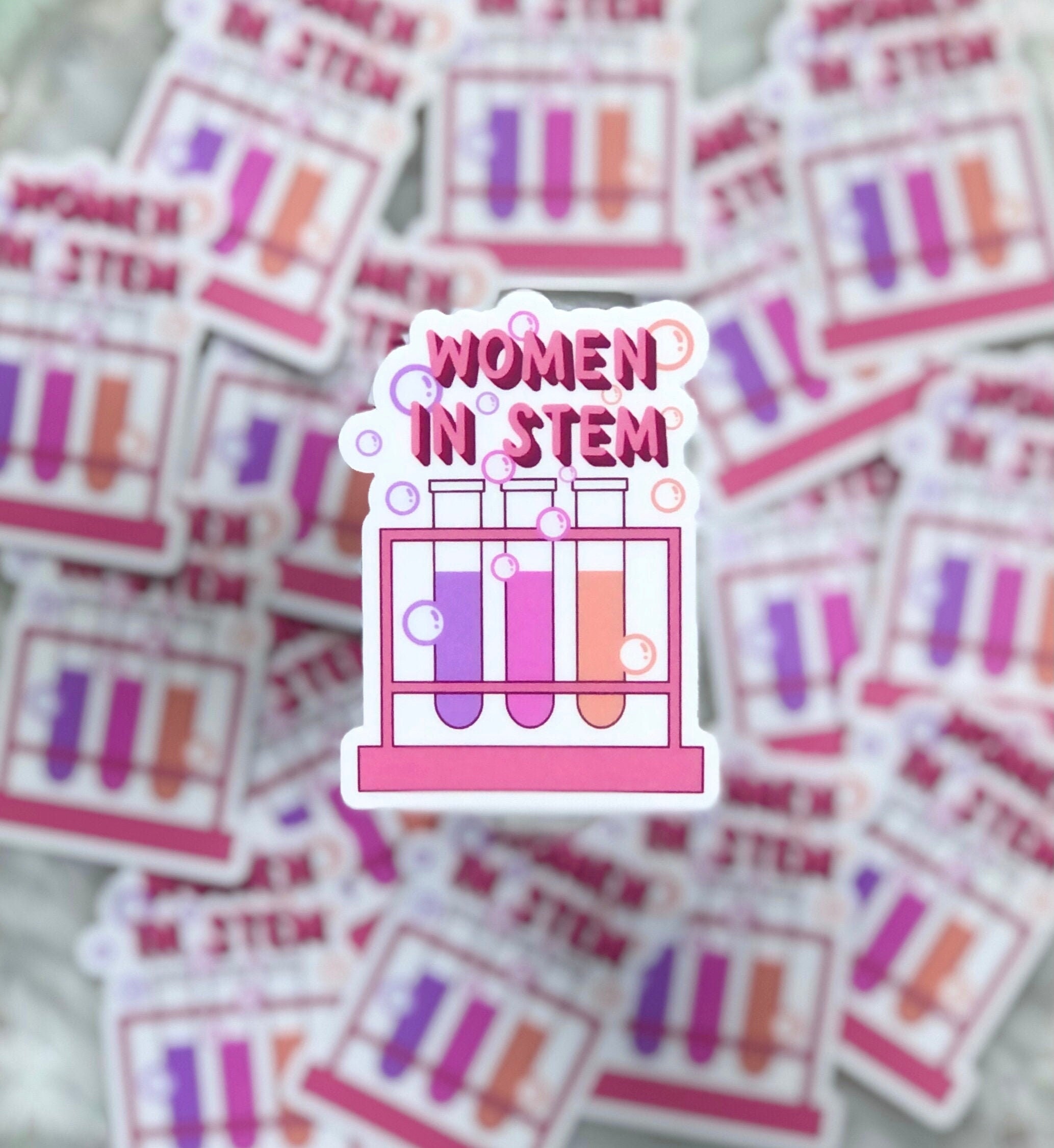 Women in STEM Stickers | Waterproof Die Cut Sticker, Bullet Journal ...