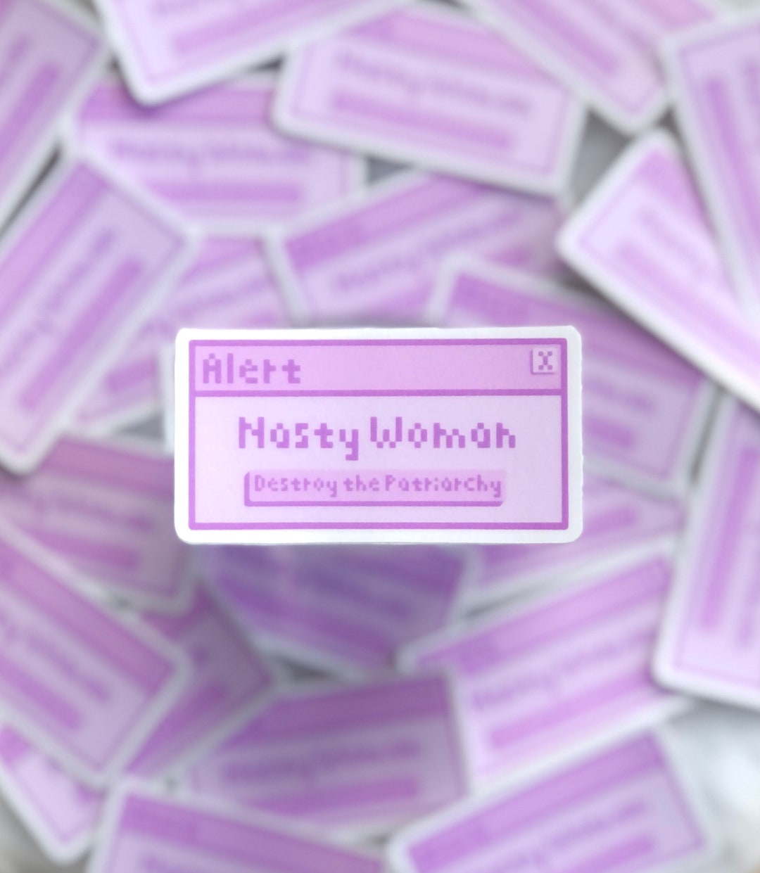 Nasty Woman Stickers Waterproof Die Cut Sticker Bullet - Etsy