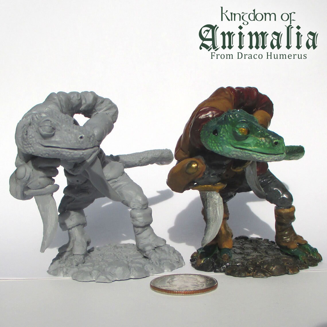 The Lizard Assassin: Lacerus Genua Resin Sculpture, Tabletop Miniature ...