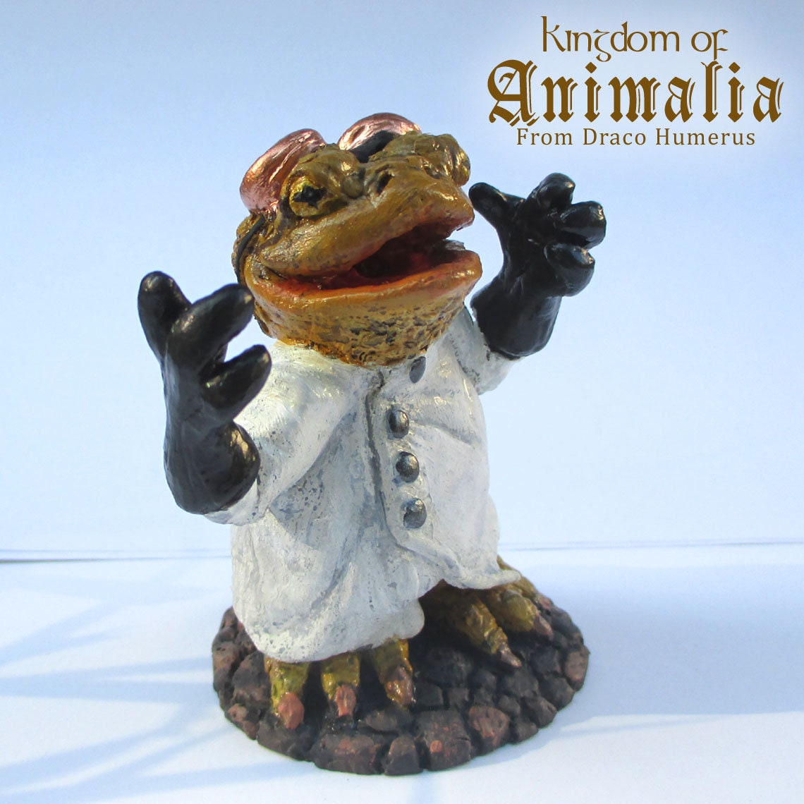 The Mad Scientist Toad: Dr. Froaderick Mulch Resin - Etsy