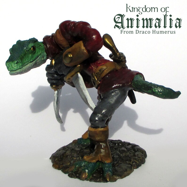 The Lizard Assassin: Lacerus Genua Resin Sculpture, Tabletop Miniature ...