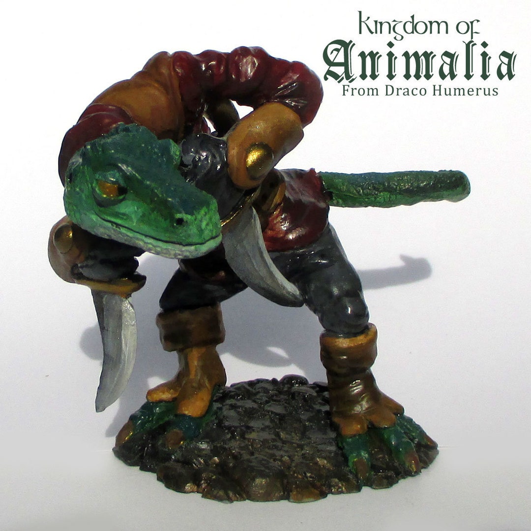 The Lizard Assassin: Lacerus Genua Resin Sculpture, Tabletop Miniature ...