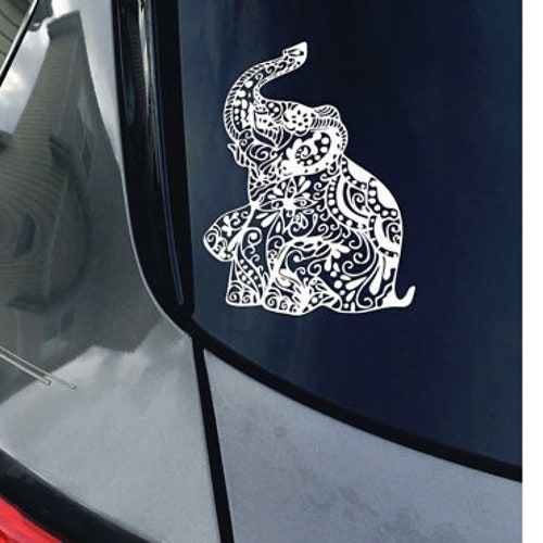 Beautiful Elephant Decal /vinyl Decal/kids Room/ Yeti Decal/ | Etsy