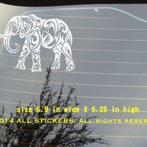 Beautiful Elephant Decal /vinyl Decal/kids Room/ Yeti Decal/ | Etsy