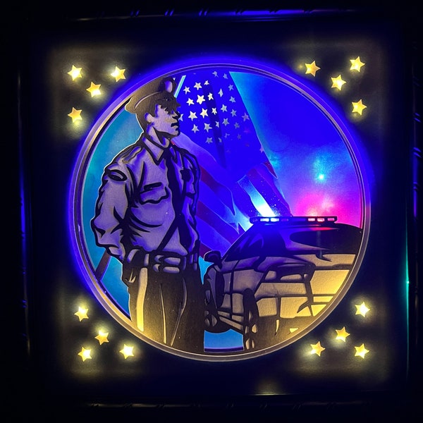 Police Shadow Box - Etsy