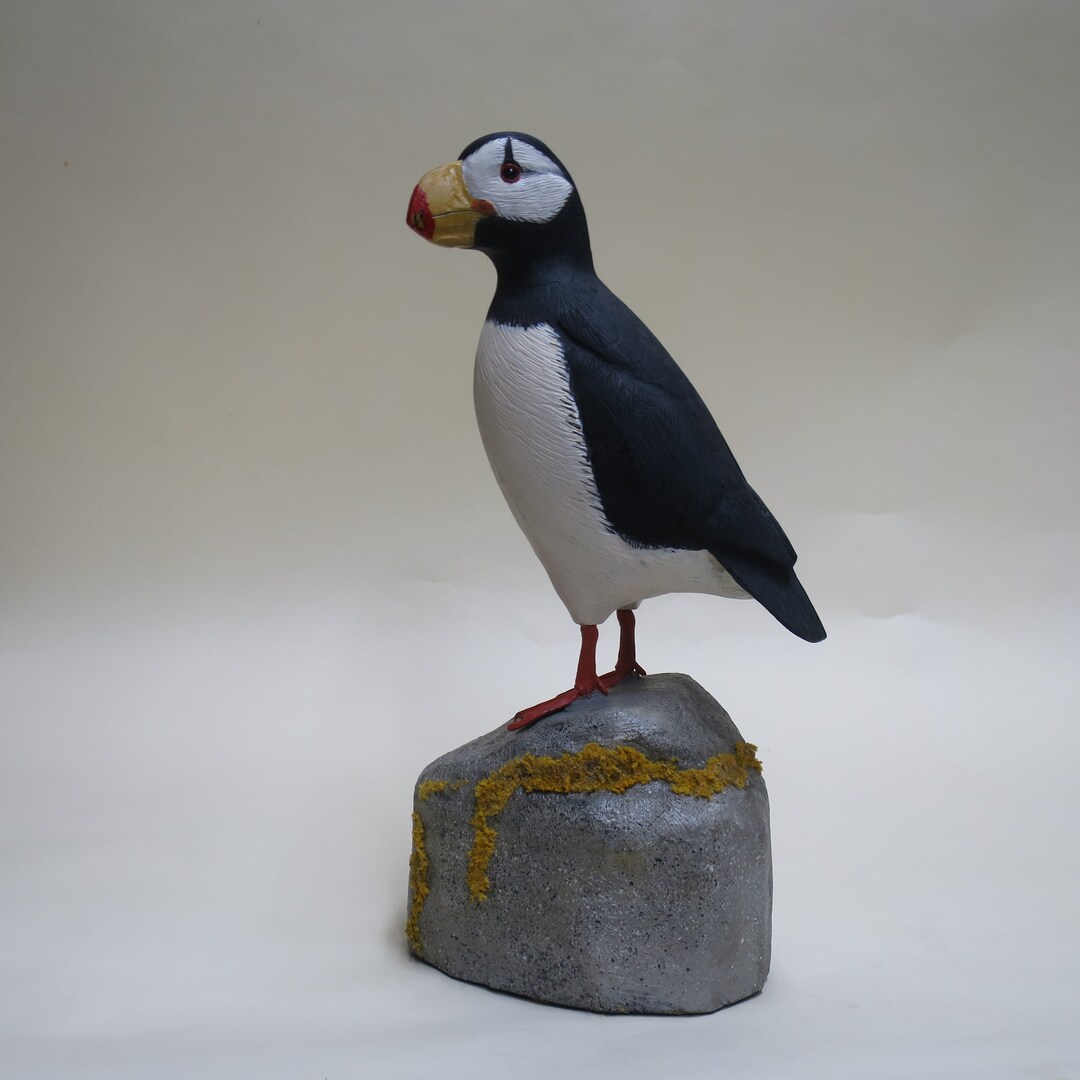 Horned Puffin - Etsy