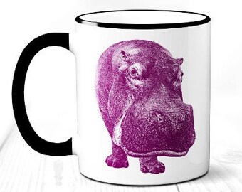 Hippo Coffee Mug | Etsy