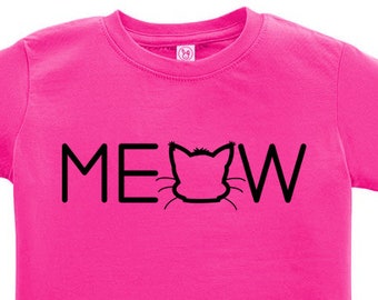 Meow t shirt | Etsy