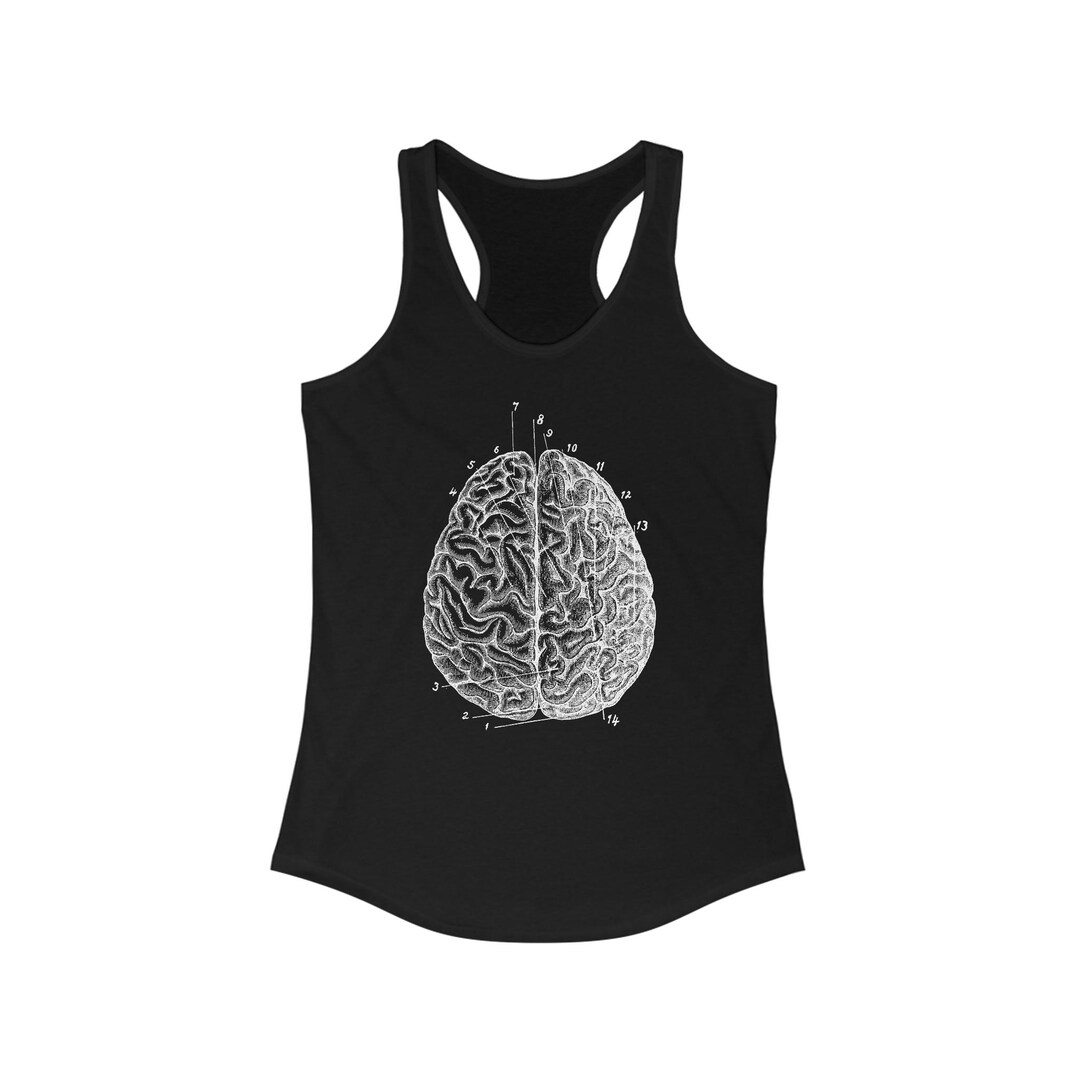 Anatomical Brain Tank Top, Anatomy Tank, Horror, Halloween Tank, Human ...