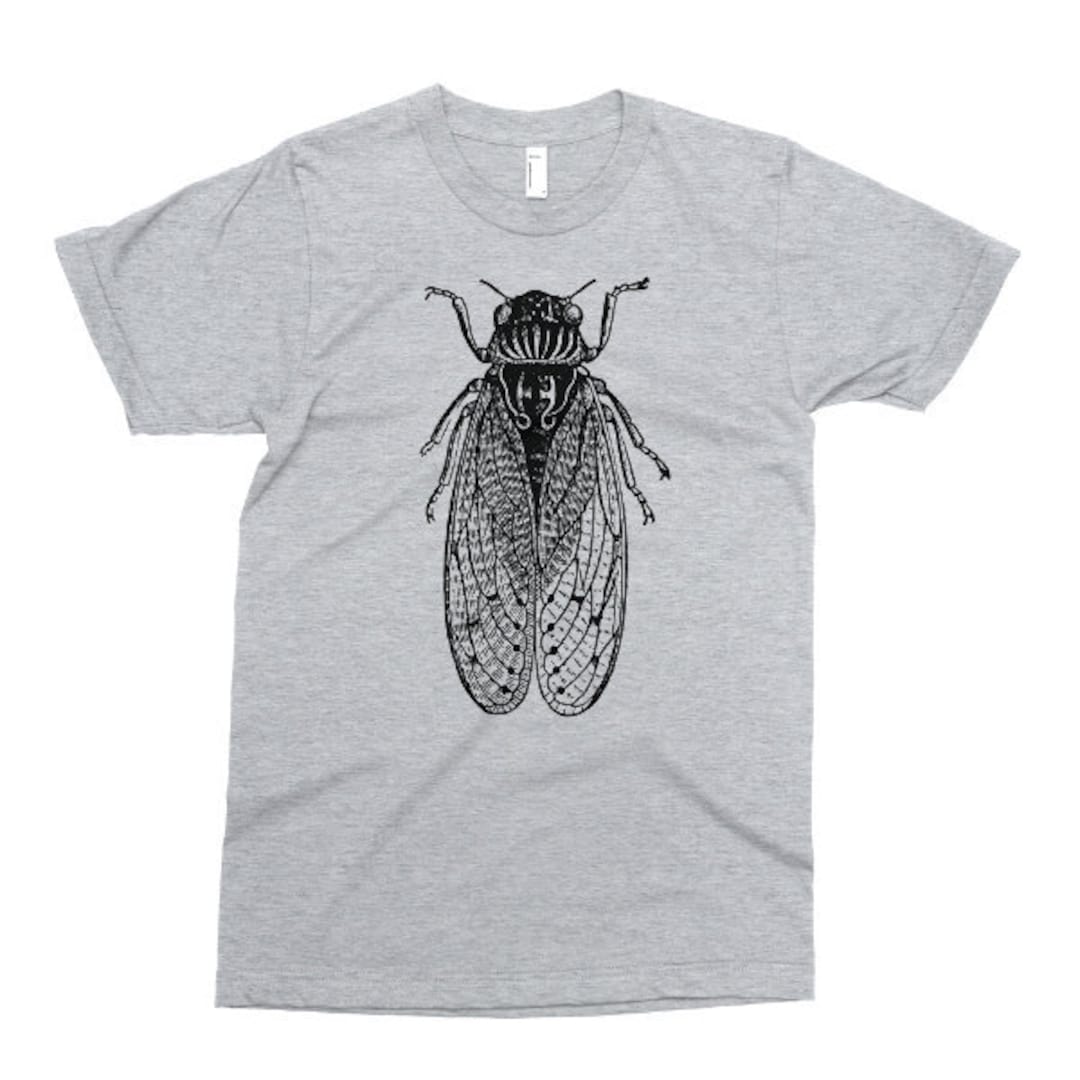 Camiseta Brood X Cicada, impresa en algodón suave hilado en anillos ...
