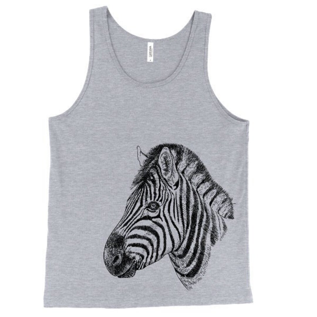 Zebra Tank Top African Safari Zoo Animal Tank Printed on - Etsy