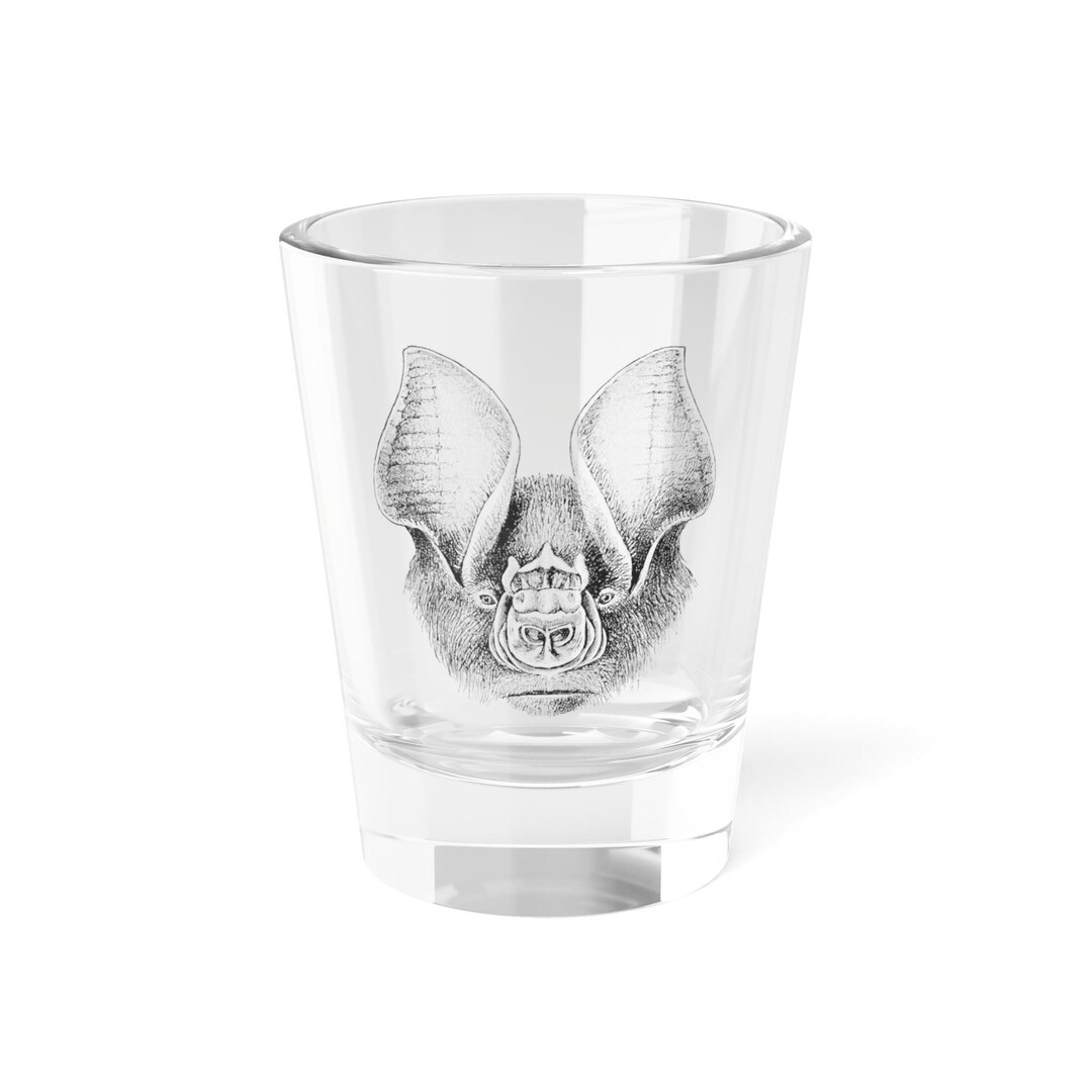 Leaf Nosed Bat Shot Glass, 1.5oz, Gothic Barware - Etsy