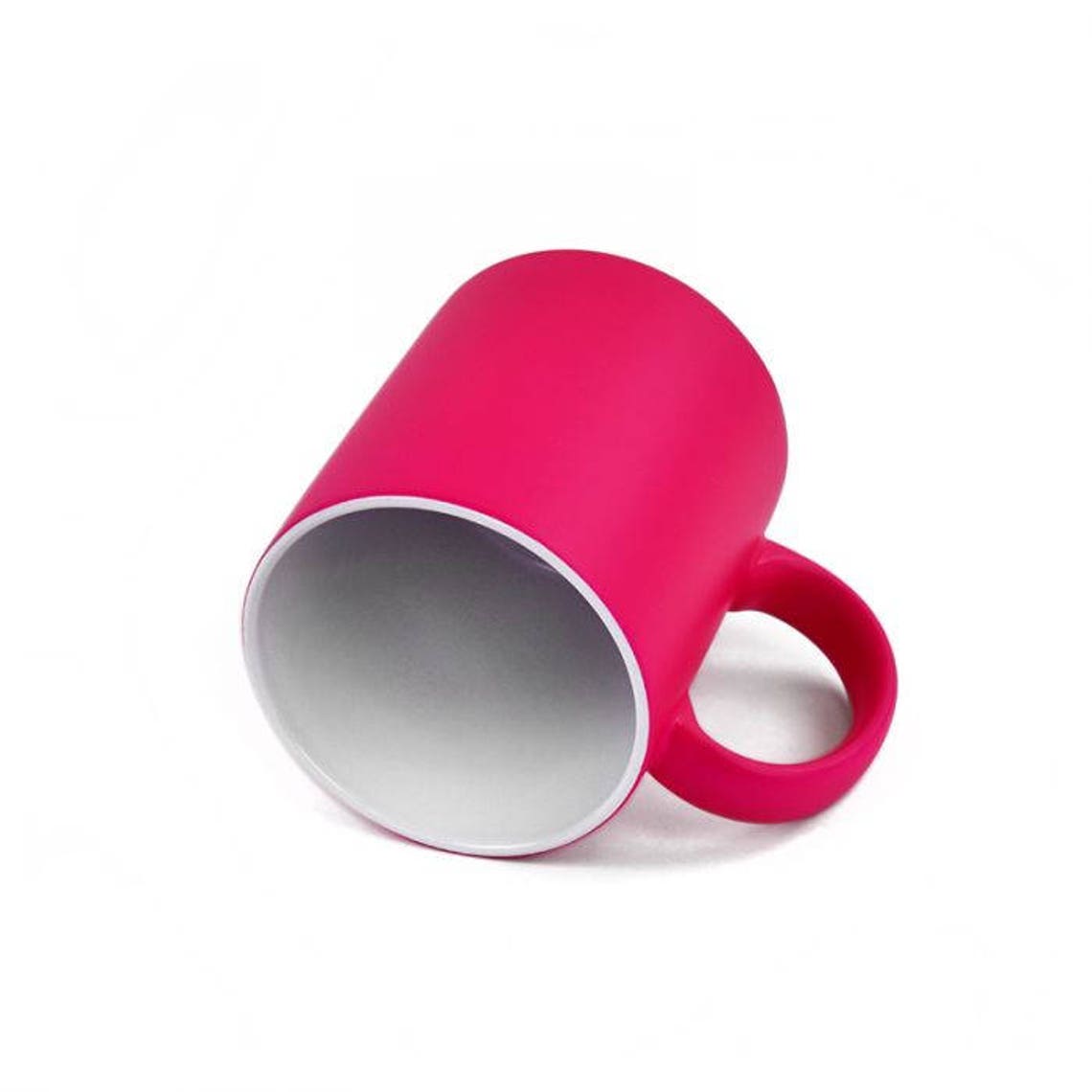 Custom Mug Hot Pink Customized Coffee Cup Custom Coffee Mug | Etsy