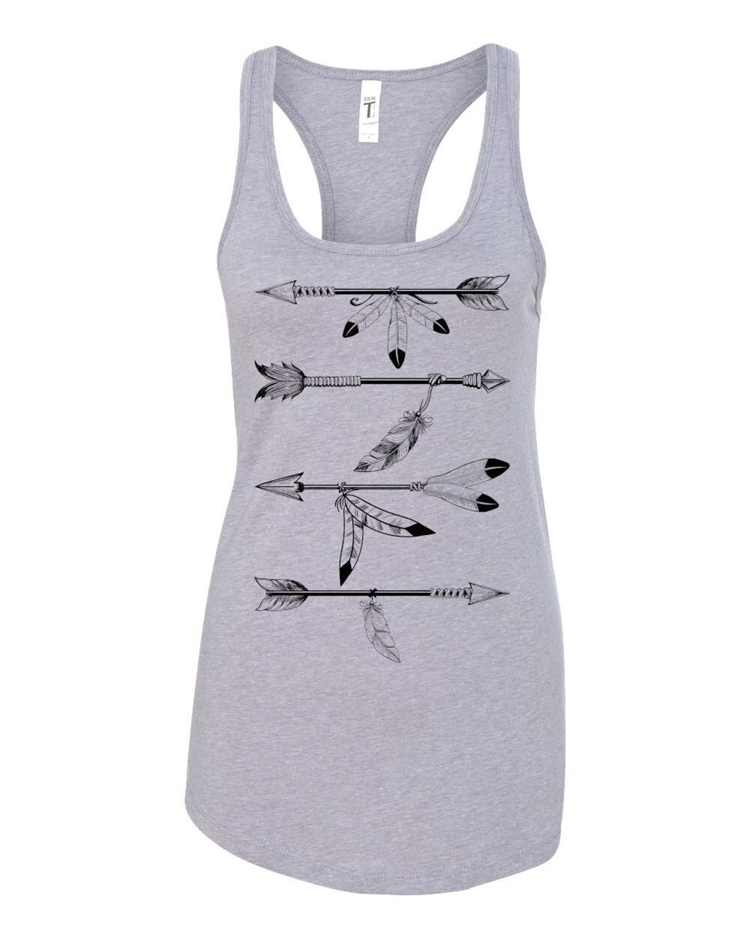 Indian Arrow Tank Top, Native American, Feathers, Hunting, Women's ...