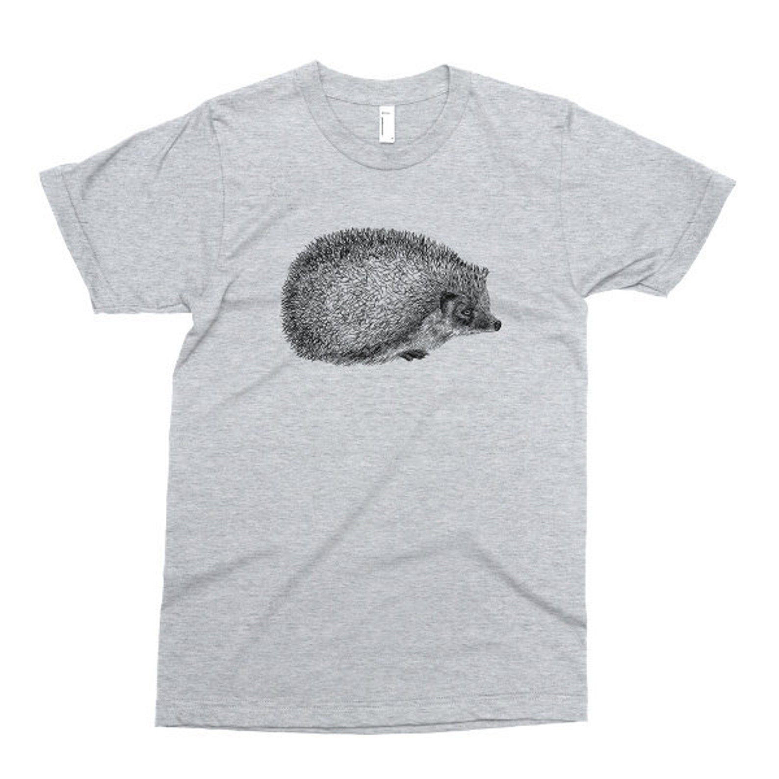 Hedgehog Tshirt Printed on Soft Ringspun Cotton Forest - Etsy