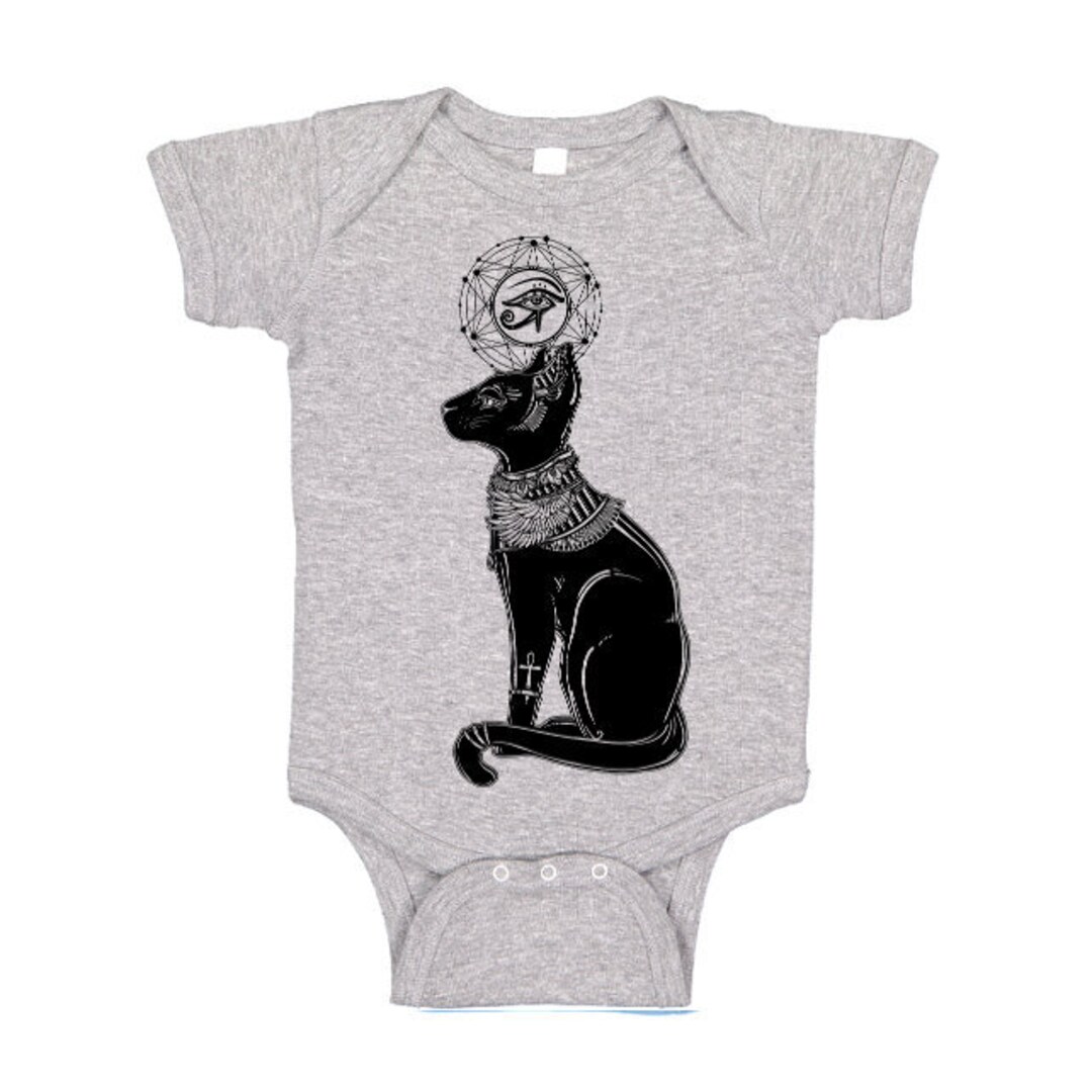 Ancient Egyptian Bastet Cat Baby Bodysuit, Eye of Horus Tee - Etsy