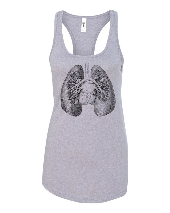 Anatomical Lungs Tank Top Women's Racerback Tank Top - Etsy