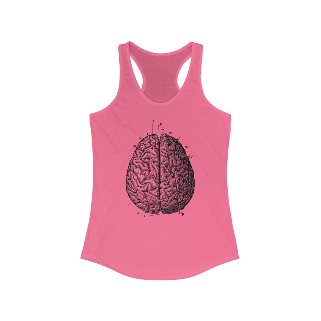 Anatomical Brain Diagram Tank Top, Macabre Halloween, Womens - Etsy