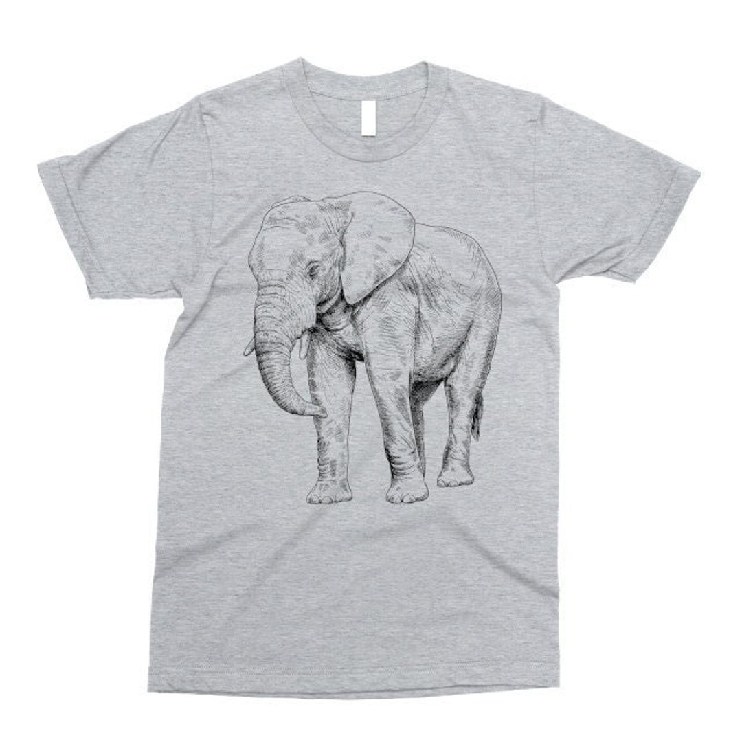 Elephant Tshirt, African Elephant T Shirt, Safari Animal, Printed on ...