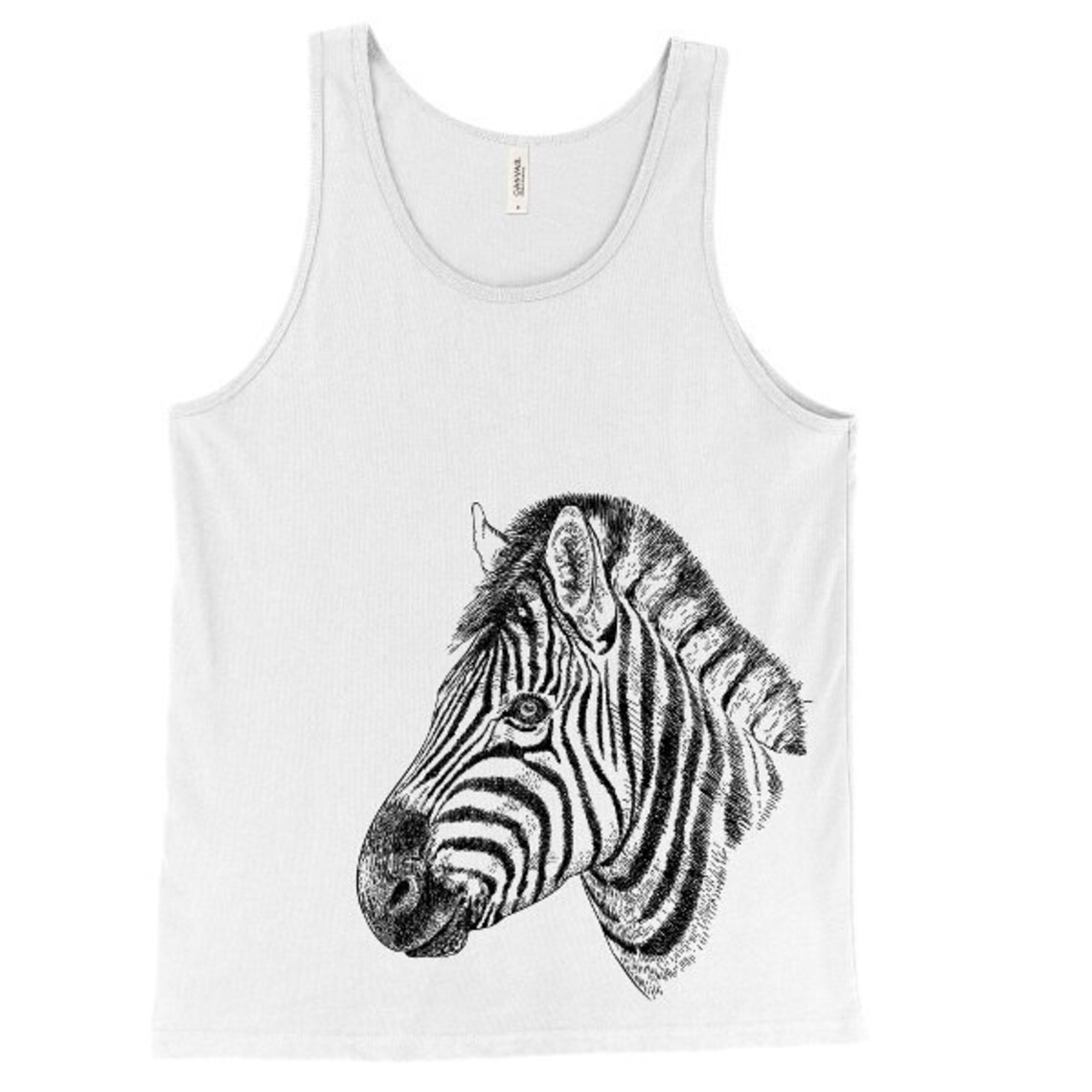 Zebra Tank Top African Safari Zoo Animal Tank Printed on | Etsy