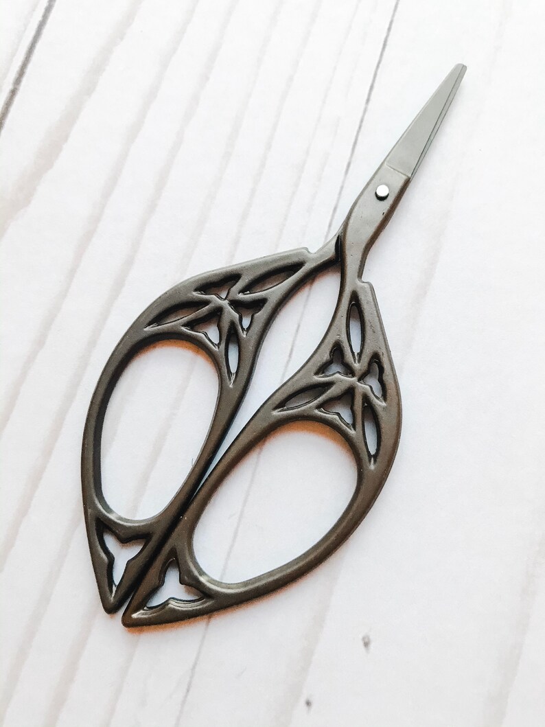 Oiled Rubbed Bronze Vintage Art Deco Style Yarn Scissors | Etsy