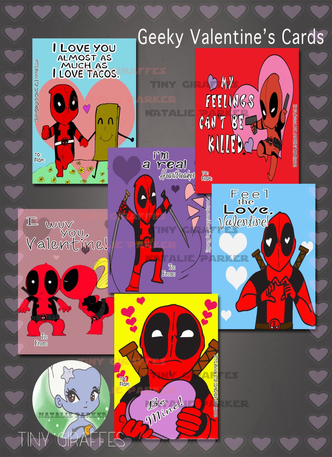 Deadpool Valentine Cards - Etsy