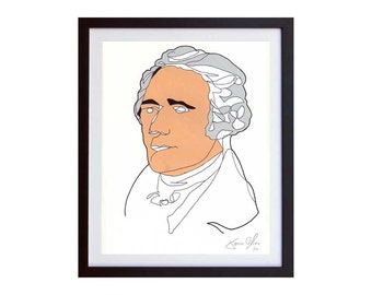 Alexander Hamilton Portrait - Etsy