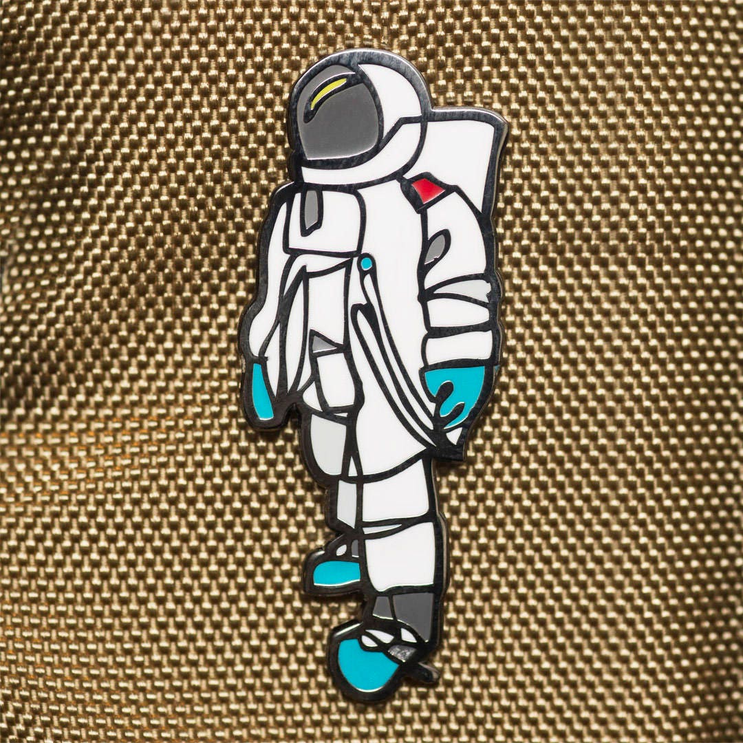 Astronaut Enamel Lapel Pin - Etsy Australia