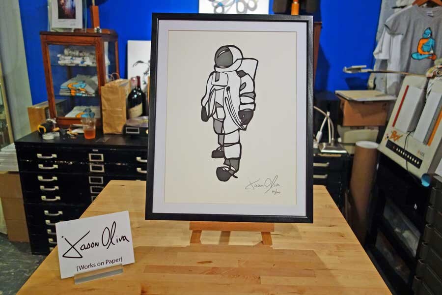 Astronaut Wall Art Mixed Media Astronaut Outer Space Art | Etsy