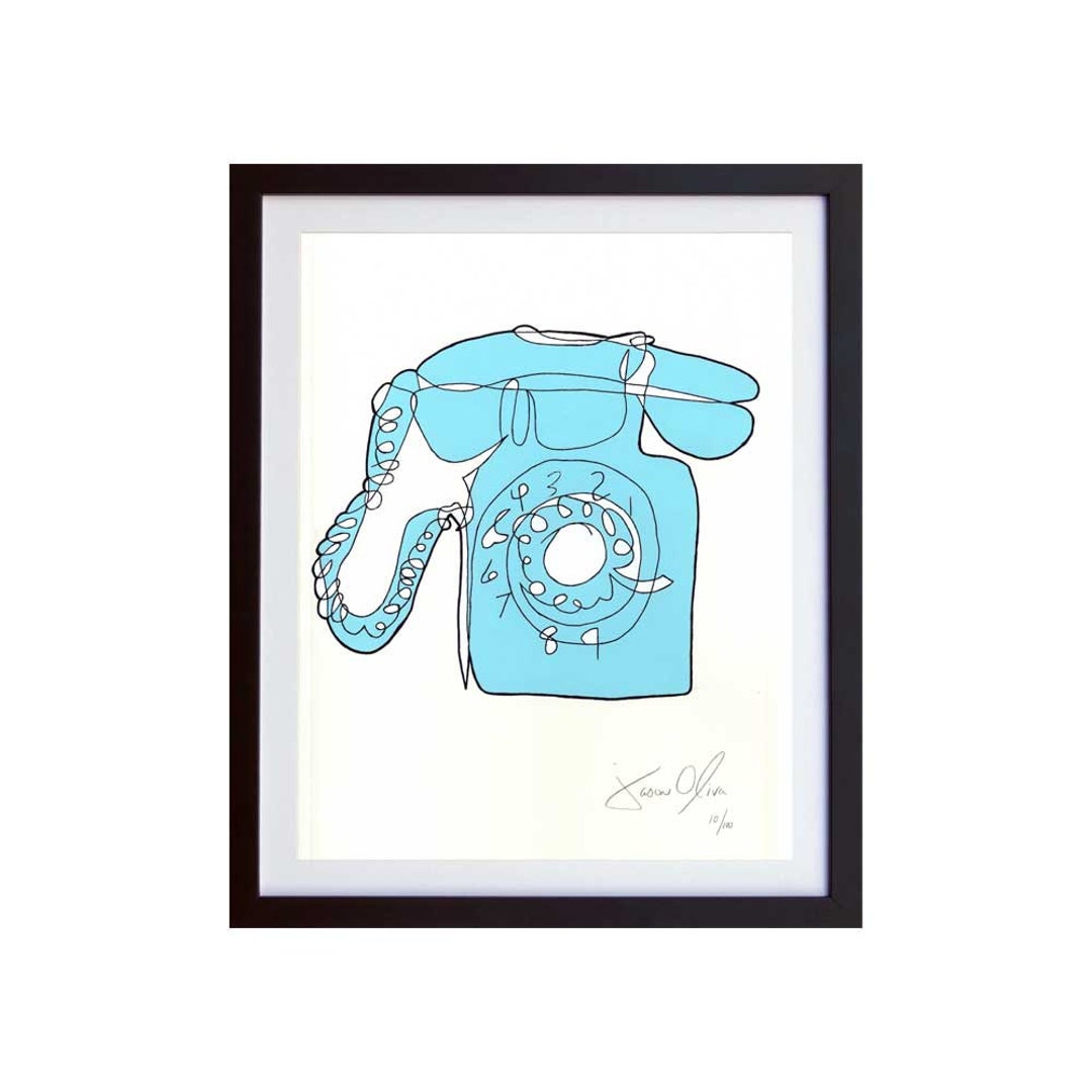PHONE, Small color: Hand Painted, Hand Painted Framed and Signed ...