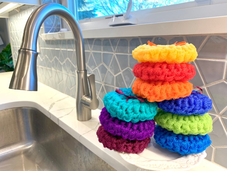 Gift Set of 3 BIG Scrubbies - Etsy