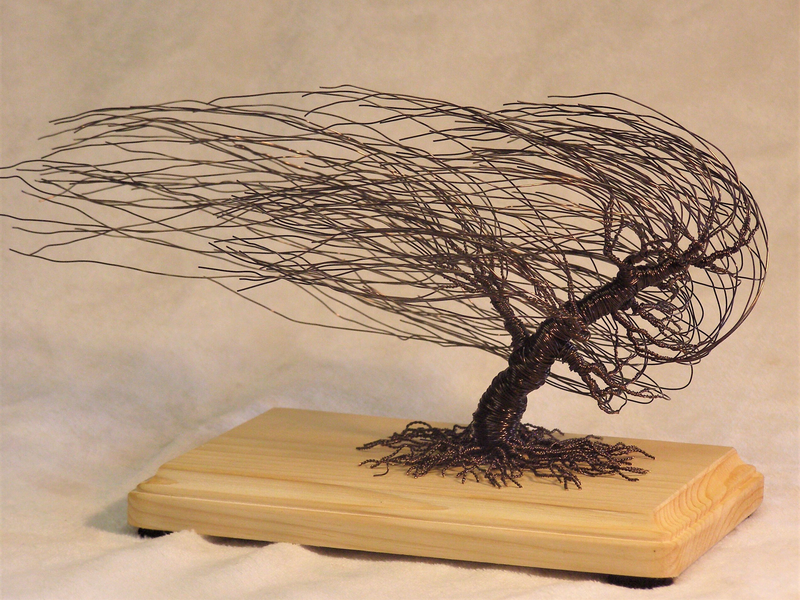 Art Objects Art & Collectibles Windswept Pine Tree Wire Sculpture etna ...