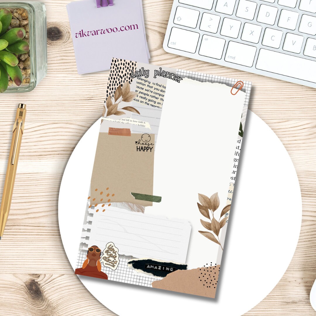Daily Planner Tear off Notepad - Etsy