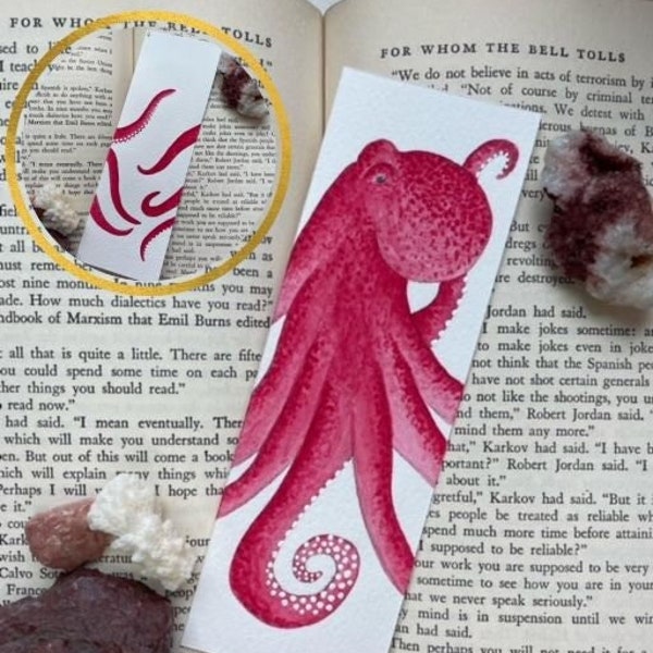 Octopus Bookmark - Etsy