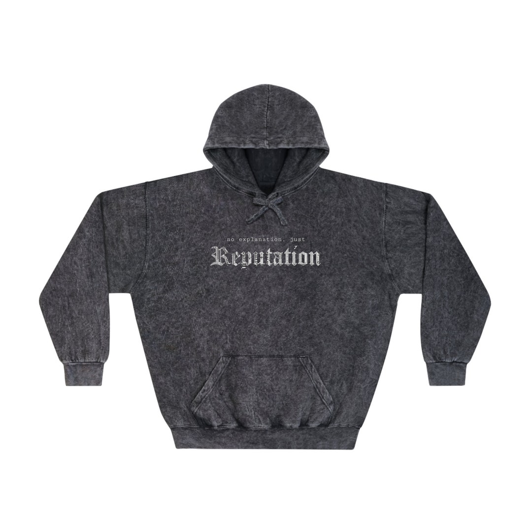 Reputation TV Mineral Wash Hoodie, Rep Era Grunge Sweatshirt With Hood ...